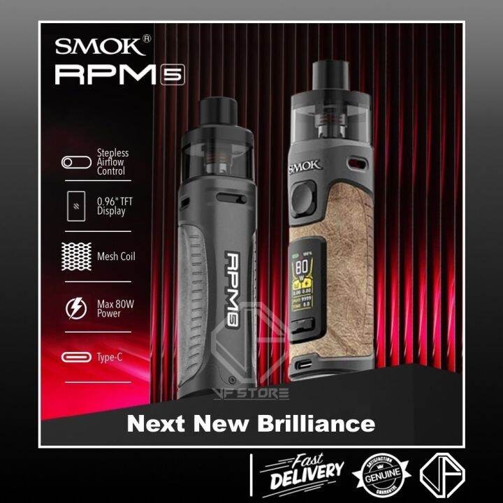 [ORIGINAL] SMOK RPM 5 POD MOD KIT 80W 2000MAH SMOK RPM 3 COIL OCC ...