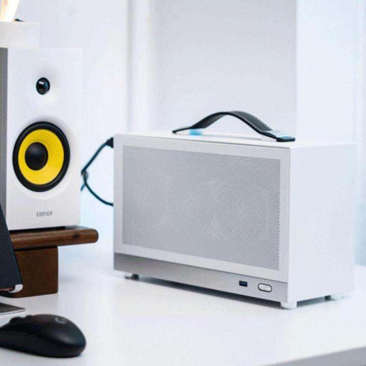 Portable ITX Computer Case PC Computer Case Aluminum Alloy Suitcase Thickened Portable Desktop ...