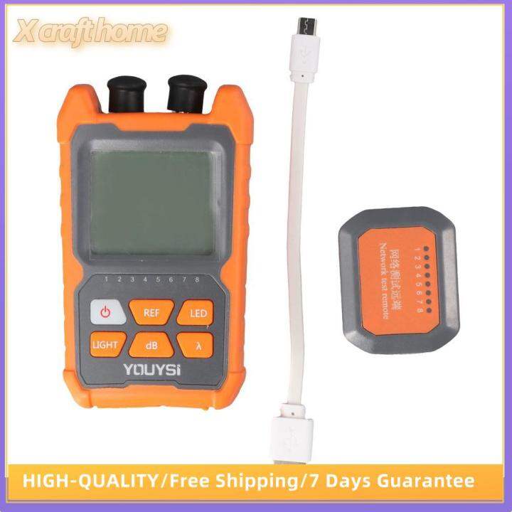 X CRAFT HOME 15mW Optical Fiber Power Meter 2 in 1 -70dBm~+6dBm Visual ...