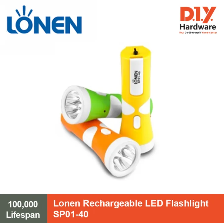 Lonen Rechargeable LED Flashlight | Lazada PH