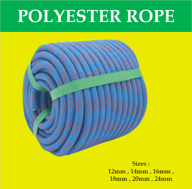 MAGO 12mm-24mm 1m 5m 10m Polyester Recuse Rope Safety Ropes, Braided ...