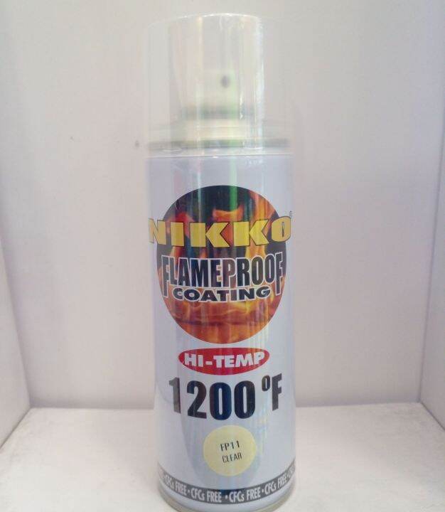 Nikko Spray FP11 Clear High temp Flameproof Coating 1200 Fahrenheit ...