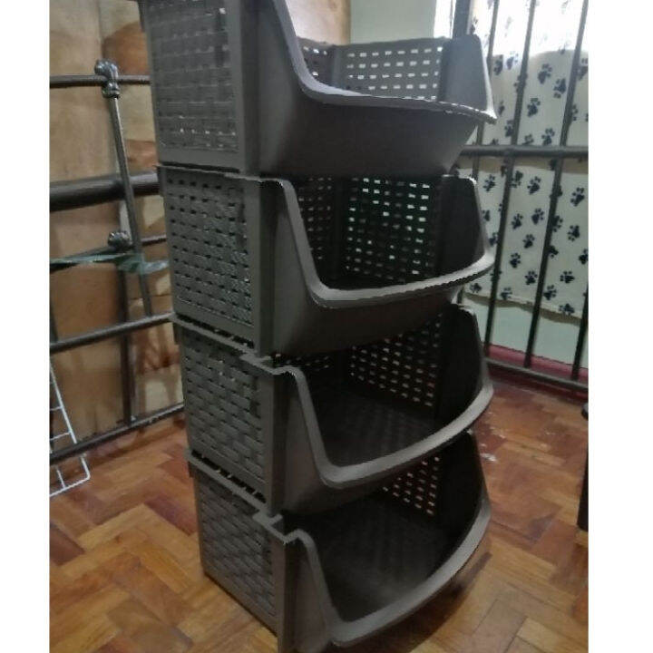 easy assemble JUMBO and durable Stackable rack 4-5 layers available♚ | Lazada PH