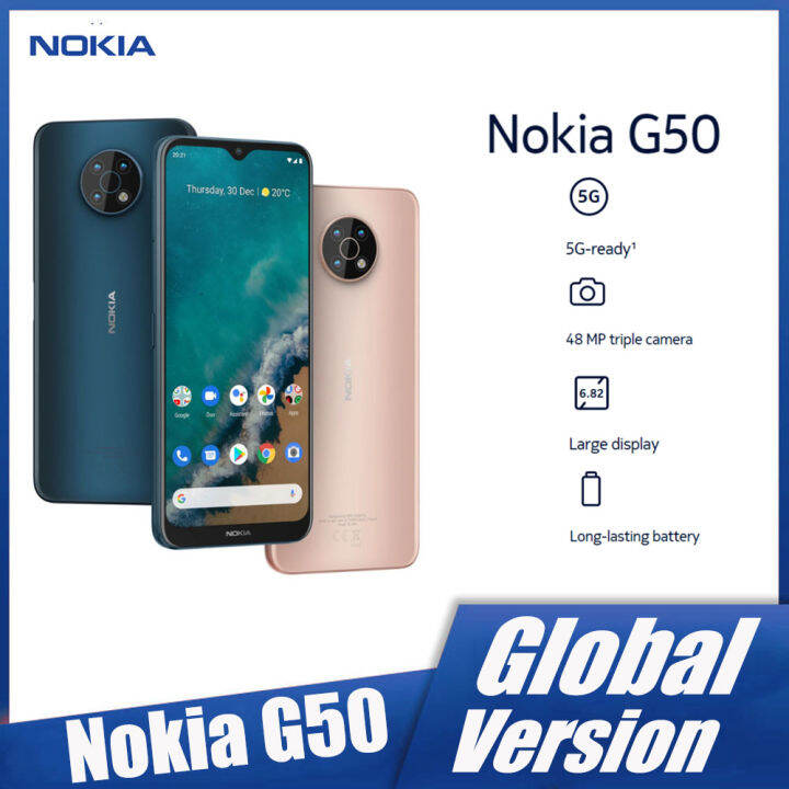 Nokia G50 Smartphone 5G Snapdragon 480 6GB+128GB 5000mAh Battery 48MP ...