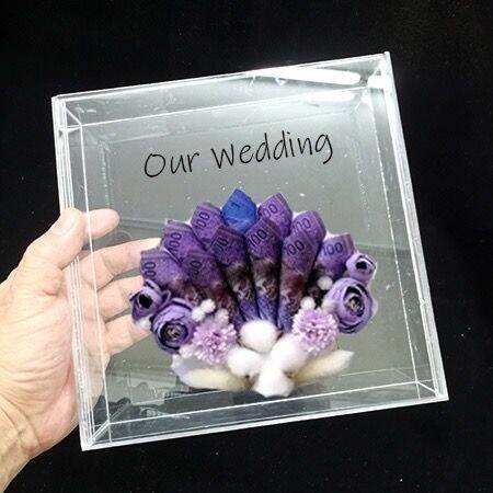 Frame Acrylic Duit Hantaran Kahwin / Frame duit mas kahwin/acrylic ...