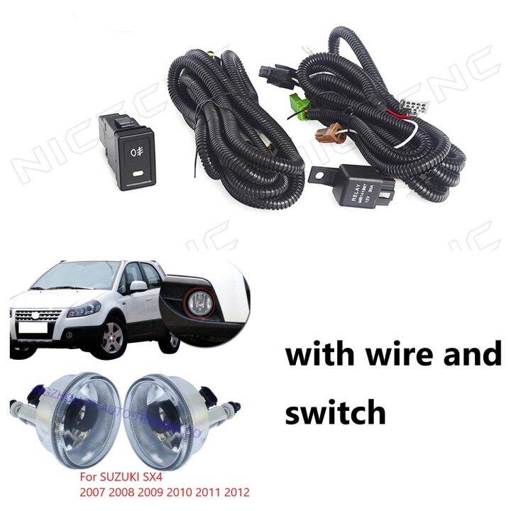 (with wire and switch) Front Bumper Fog Light For SUZUKI SX4 2007 2008 ...