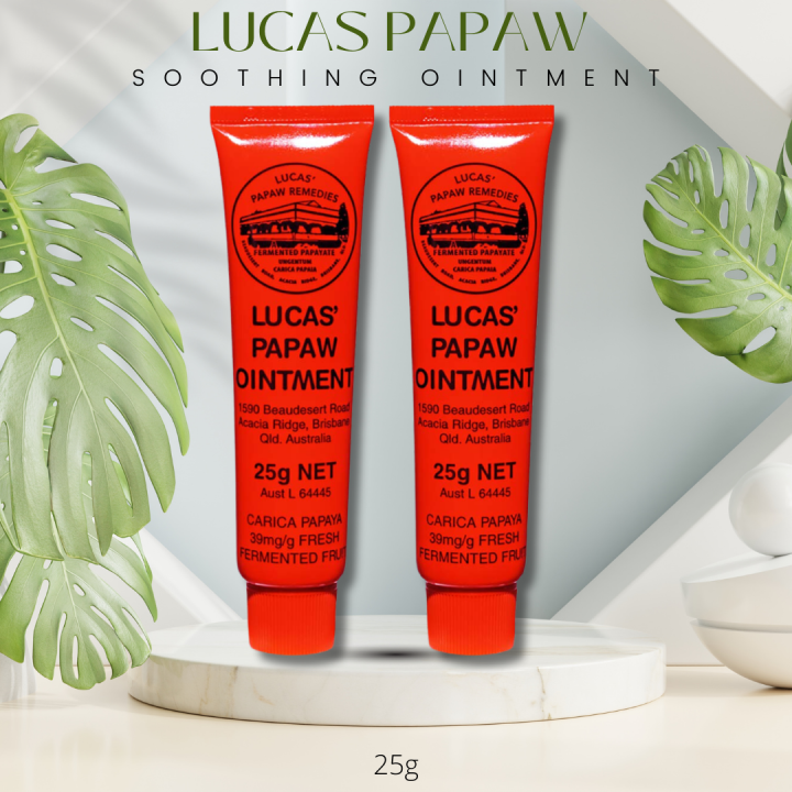 Lucas Papaw Ointment Pawpaw Cream Tube Lip Balm Sunburn Boils Nappy ...