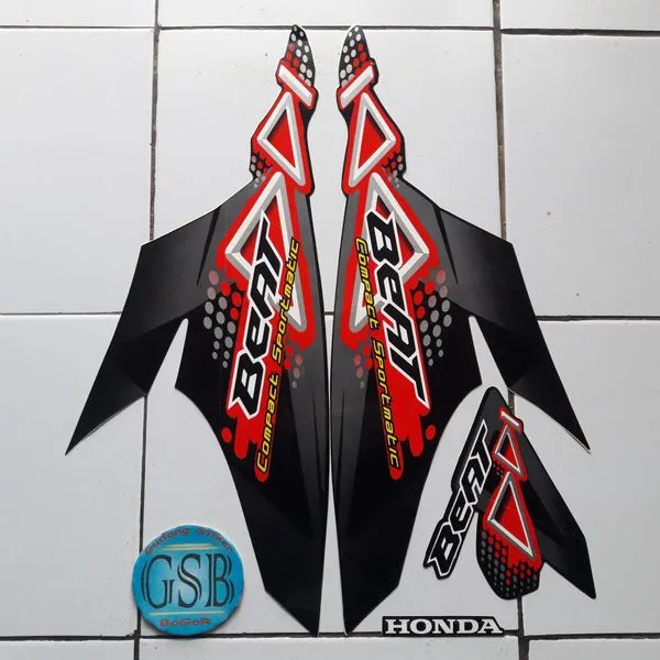 stiker motor beat karbu 2011 hitam | Lazada Indonesia