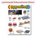 Laminated Opposites Charts for Kids and Learners, Laminated Educational ...