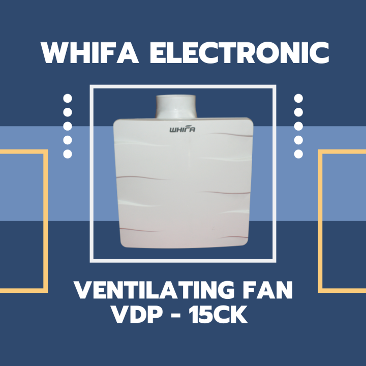 WHIFA Exhaust Fan 5 Inch Sirroco BLDC Motor VDP-15CK/Ventilating Fan ...