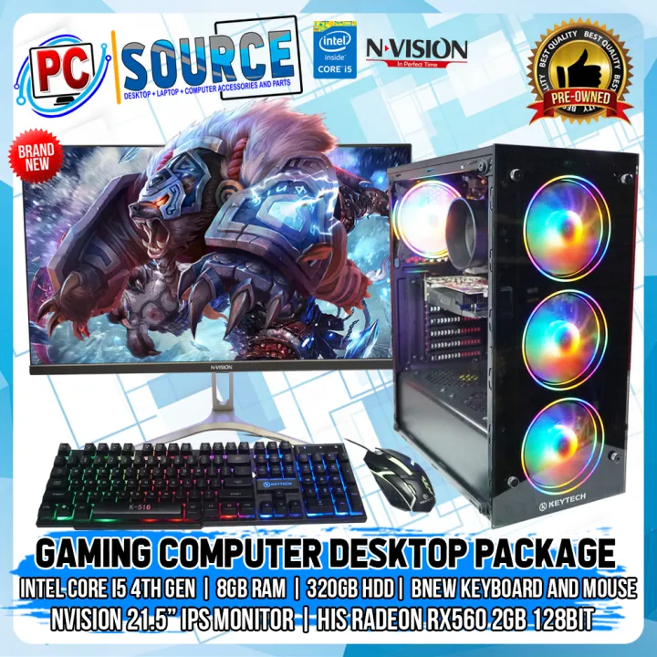 Gaming Computer Deskto | Intel Core I5 4th Generation | 8GB RAM, 320GB ...