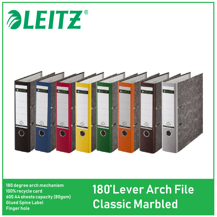 LEITZ 1080 Board Lever Arch File 8cm Spine A4 - Made in Europe | Lazada PH