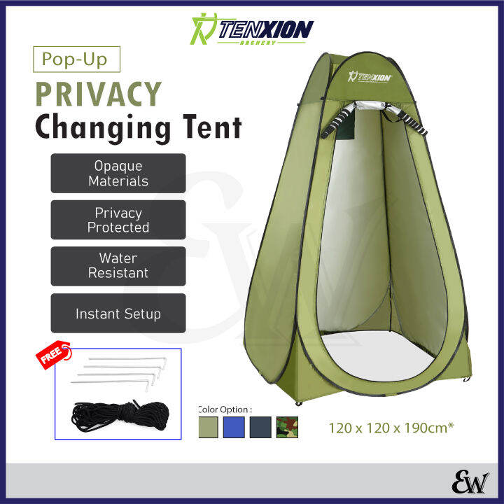 TenXion Outdoor Privacy Changing Tent Camping Shower Bathroom Khemah ...