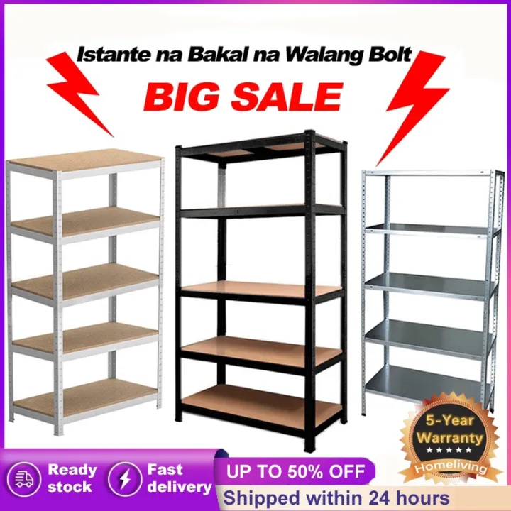 [Load-bearing]5 Layer Rack Metal Rack SteelGalvanized Steel Storage ...