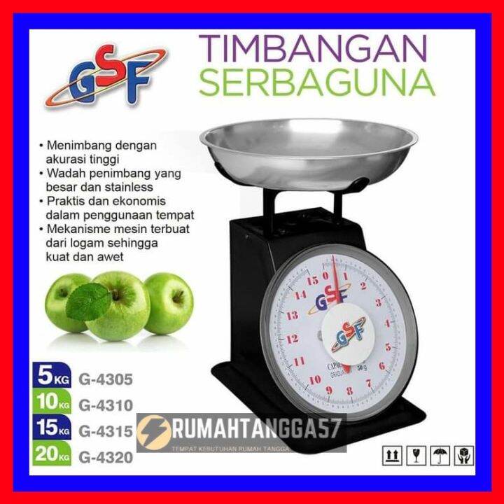 TIMBANGAN BESI GSF G-4315 15KG / TIMBANGAN BUAH DAGANG LAUNDRY DAGING ...