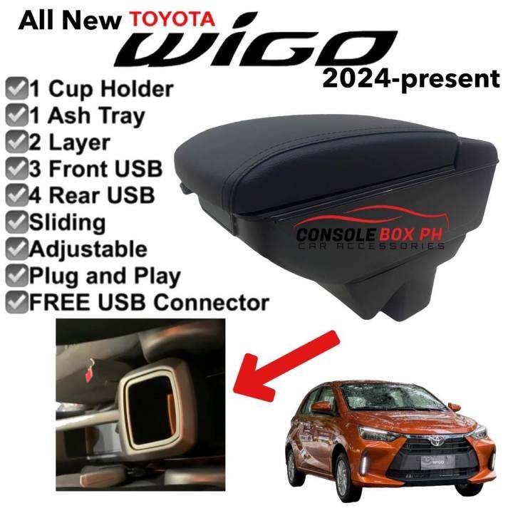 Toyota Wigo 2024 Armrest Console Box | Lazada PH