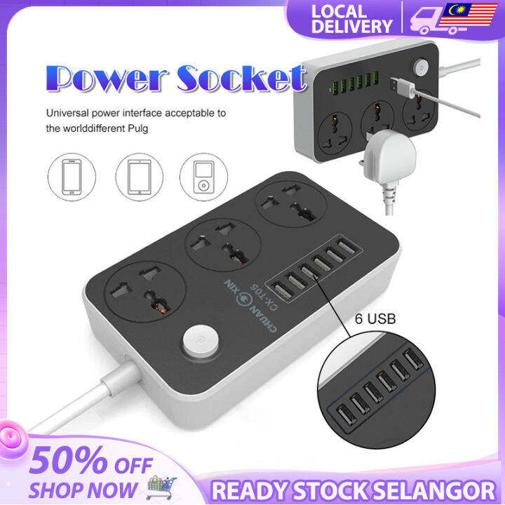 UK USB Adapter Socket UK Plug Socket Fast Charging Power Extension Plug ...