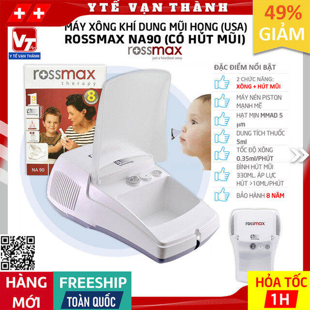 Máy Xông Khí Dung Mũi Họng Rossmax NA90 (2 Chức Năng Xông Và Hút Mũi ...