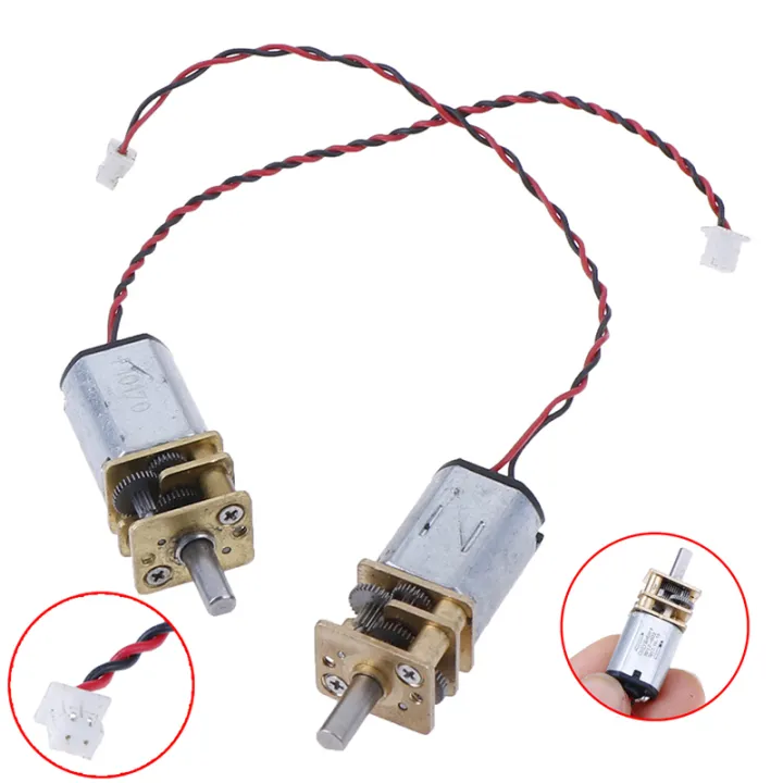 DC 3V-6V 5V 55rpm reduction gearbox slow speed micro n20 full metal ...