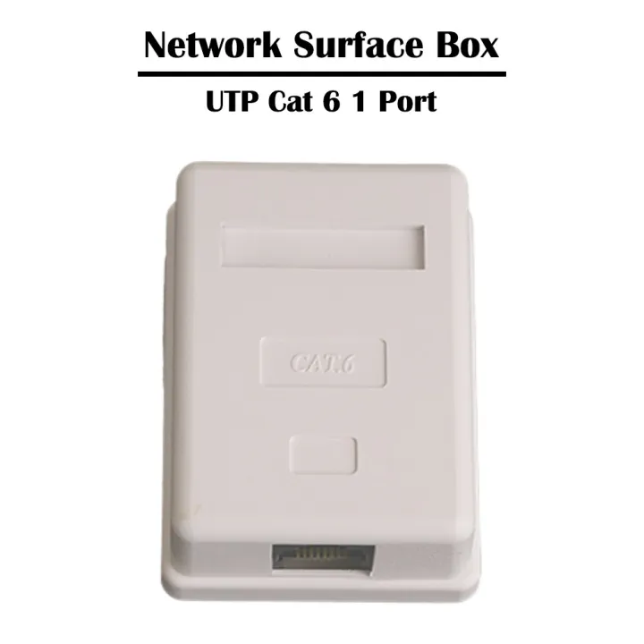 1 Port UTP/FTP Cat 5e/ Cat 6 Network Surface Junction Box Network Data ...