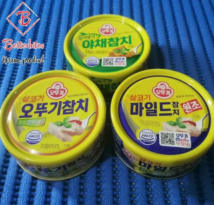 Ottogi Tuna Can 100g/1500g/200g (Original, Mild, Vegetable) | Lazada PH