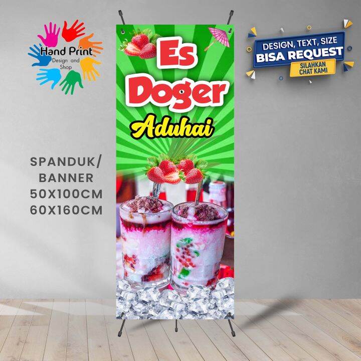 Spanduk Banner Es Doger Aduhai Hijau Gratis Memesan Desain | Lazada ...