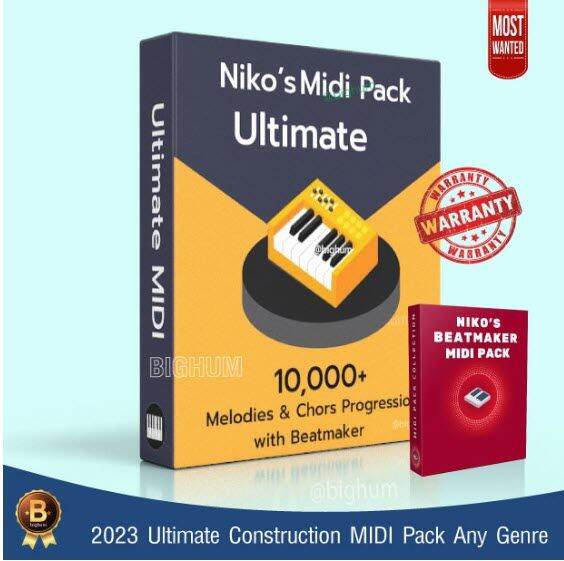 โปรแกรม Niko's MIDI Pack Ultimate Construction MIDI Pack and Beatmaker For Any Genre For DAW ...