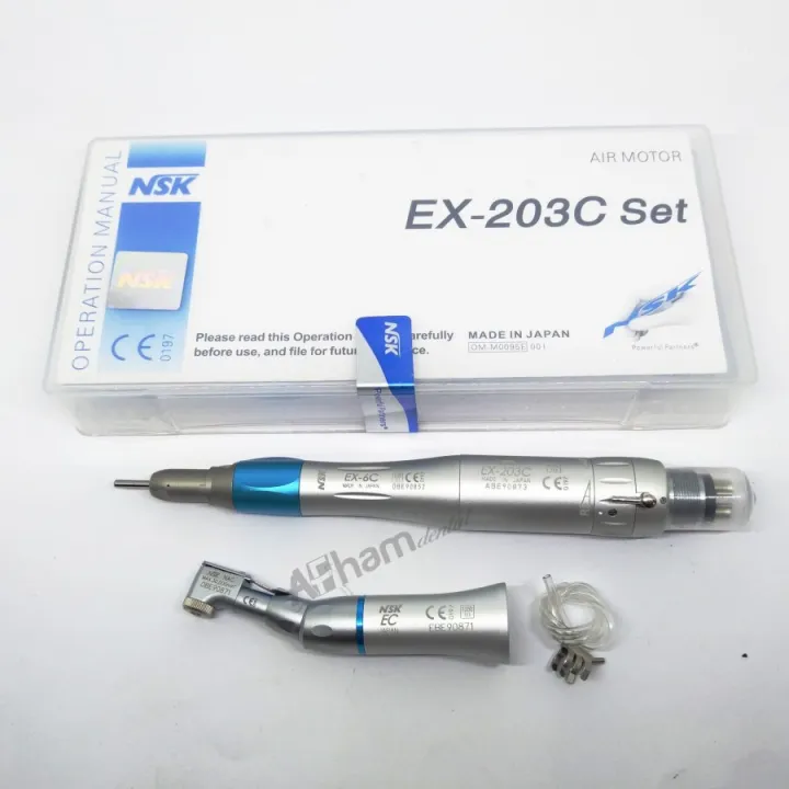 DENTAL HANDPIECE LOW SPEED LOWSPEED SET NSK STRAIGHT DAN CONTRA ANGEL ...