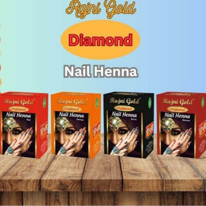 Henna Kuku Halal Rajni Gold Diamond Nail Cat Kuku Satuan | Lazada Indonesia