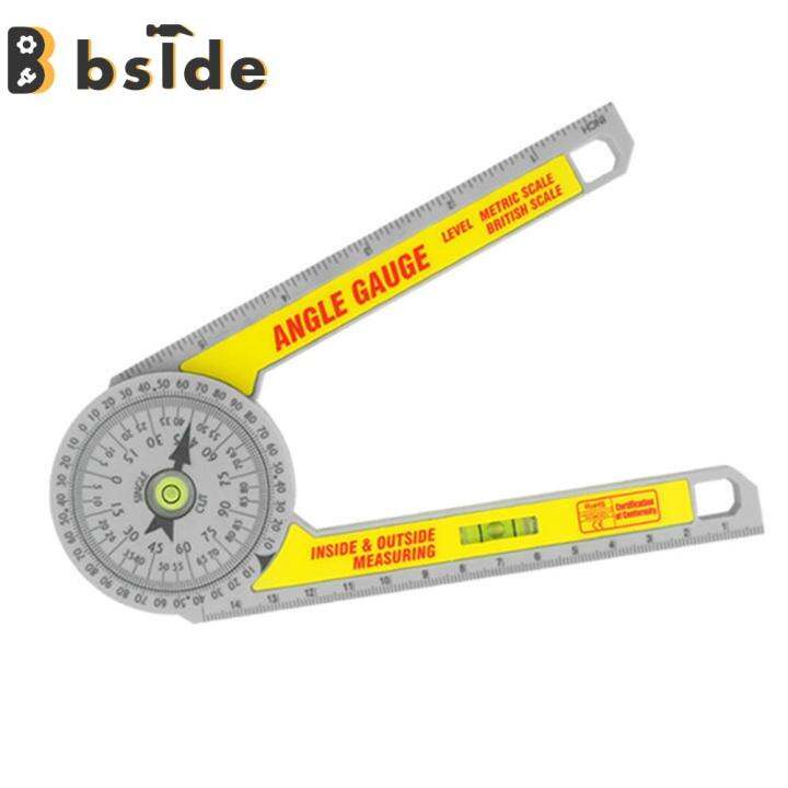 360 Degree Miter Saw Protractor w/Leveling Bubble Angle Finder Gauge ...