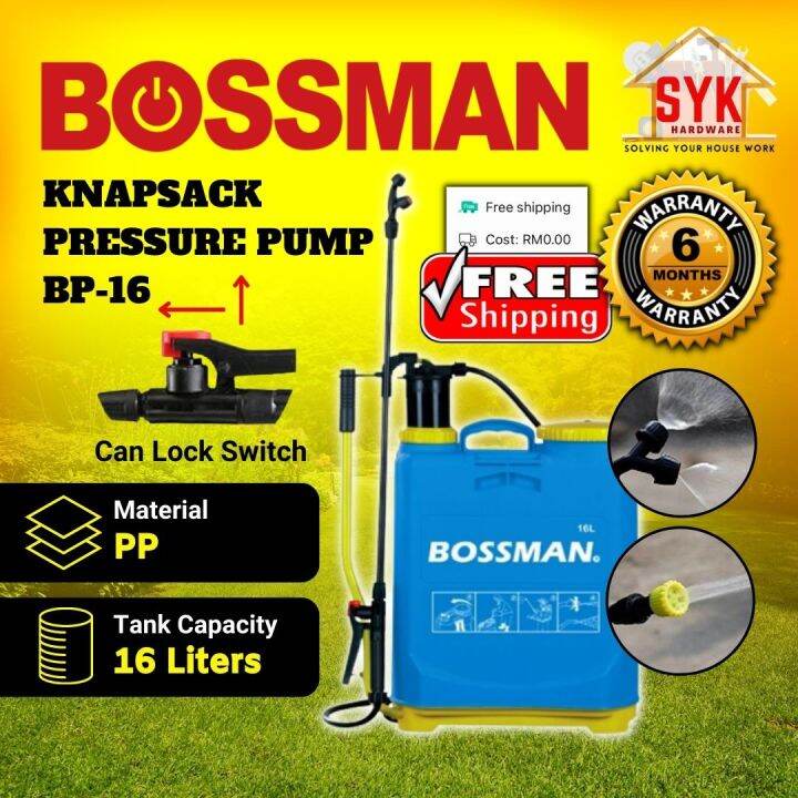 SYK (Free Shipping) Bossman/Harz Manual Knapsack Pressure Pump ...