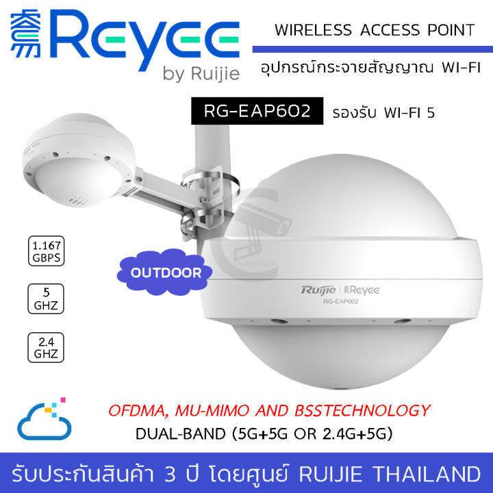 (พร้อมส่ง) REYEE by RUIJIE รุ่น RG-EAP602 Wireless Outdoor Access Point ...