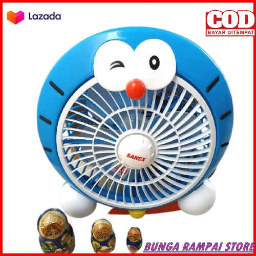 SANEX Kipas Angin Karakter DORAEMON 8 inch PILIH VARIAN | Lazada Indonesia