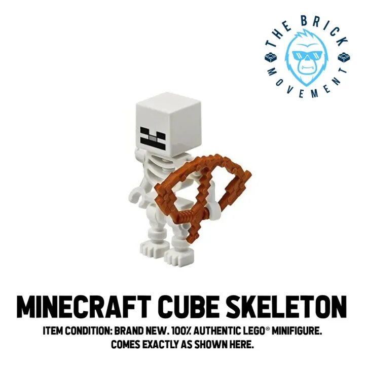 LEGO® MINECRAFT Cube Skeleton MinifigureZjQ | Lazada PH