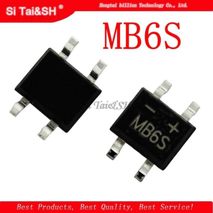 50pcs 600V 0.5A SOP 4 SMD rectifier diode bridge mb6s | Lazada PH