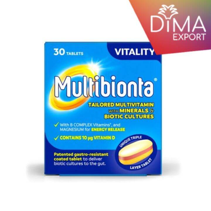 Multibionta Vitality - 30 Tablets - Certified from Seven Seas UK ...