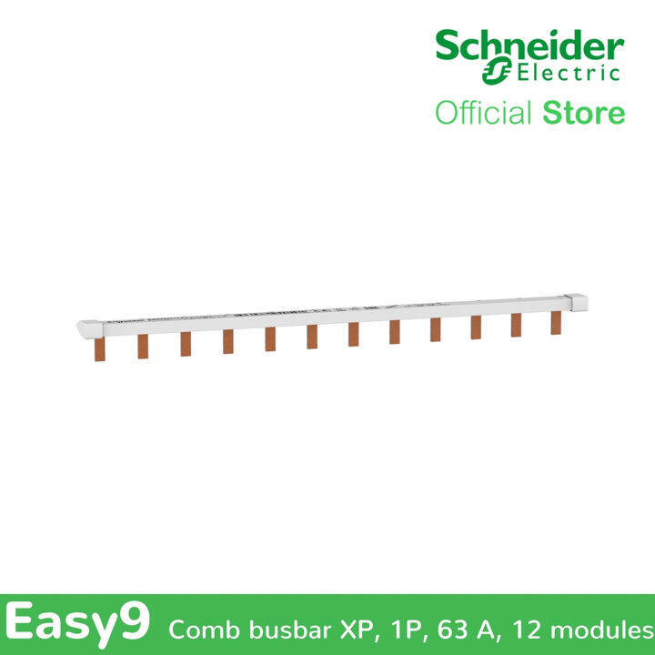 Schneider Easy9 Comb Busbar 1P 12 Modules Connection Comb (EZ9XPH112 ...