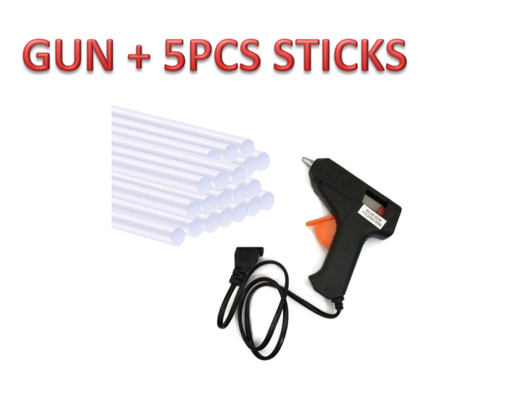 KCS 20W Electric glue gun + 5pcs stick glue spray gun hot melt glue ...