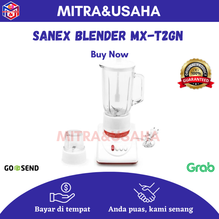 Sanex BLENDER MX-T2GN MX T2GN GLASS [3 in 1] GARANSI RESMI | Lazada ...