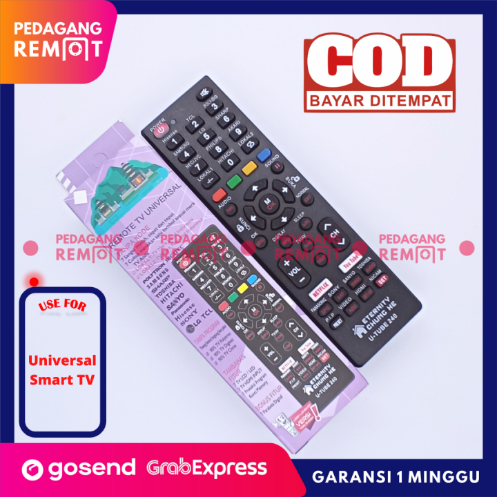 Remot Remote TV Android Smart TV Tabung LCD LED Multi Universal (Philips, Daewoo, Toshiba ...