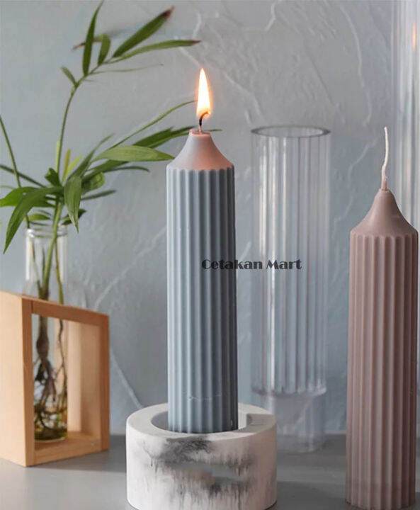 Cmart Cetakan Lilin Akrilik Craft Decoration DIY Motif Garis Lurus ...