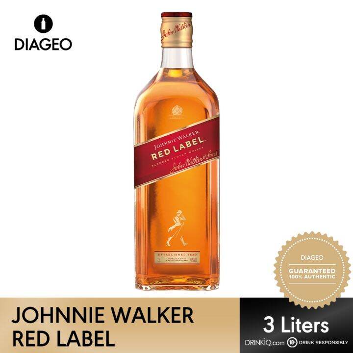 ★Johnnie Walker Red Label Blended Scotch Whisky 3L♫ | Lazada PH