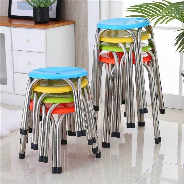 Stainless Steel Stool with COLOURFUL Surface (30cm/47cm) | Lazada