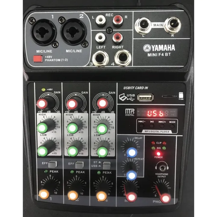 MINI YAMAHA 4 Chanel Mixer USB Bluetooth (black) | Lazada PH