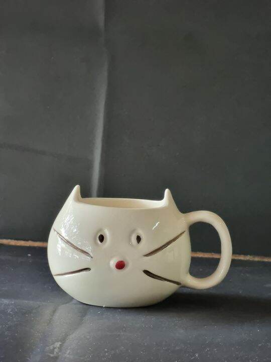 Mug keramik model kucing/ Mug Keramik/ Gelas Model Kucing/ Mug Gagang ...