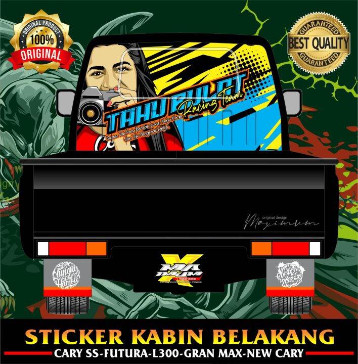 STICKER PRINTING KABIN BELAKANG PICKUP / CARRY SS / FUTURA / L300 / GRANDMAX/NEW CARRY-MAXIUMUM ...