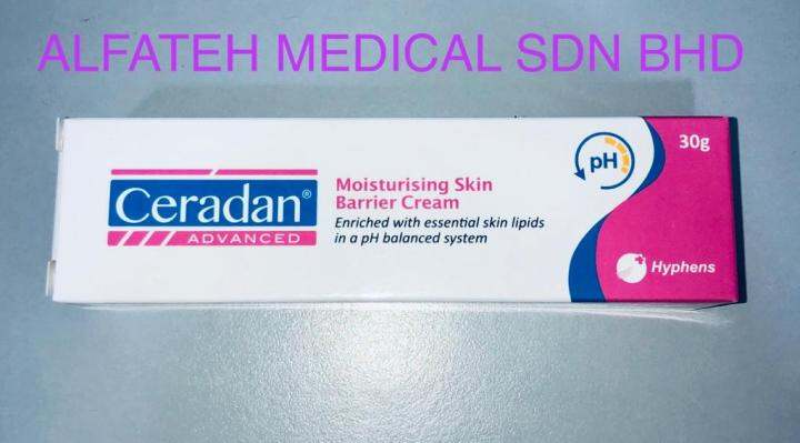 Ceradan Advanced 30g, Moisturising Skin Barrier Cream, a PH Balanced ...