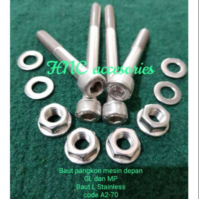 Baut L Stainless Set pangkon depan MP | Lazada Indonesia