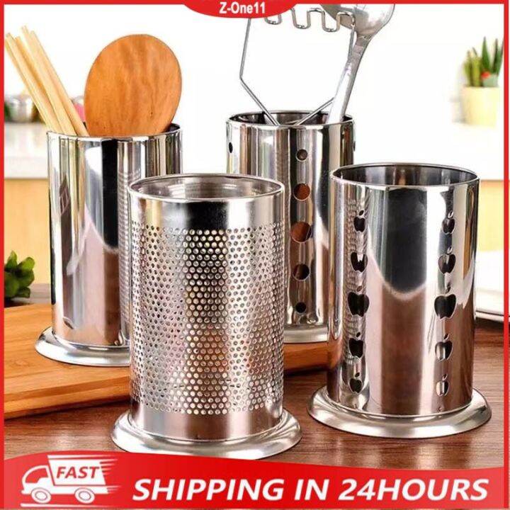 Kitchen Stainless Steel Spoon and Fork Storage Cartridge Cutlery Rack ...