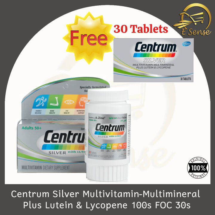 [E SENSE] Centrum Silver Multivitamin-Multimineral Plus Lutein ...